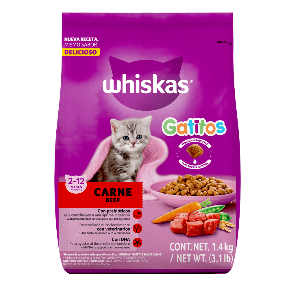 Whiskas® alimento para gatos - Alimento para gatitos y gatos con todos ...