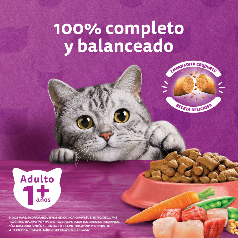 Whiskas® Alimento Seco para Gatos Mix de proteínas
